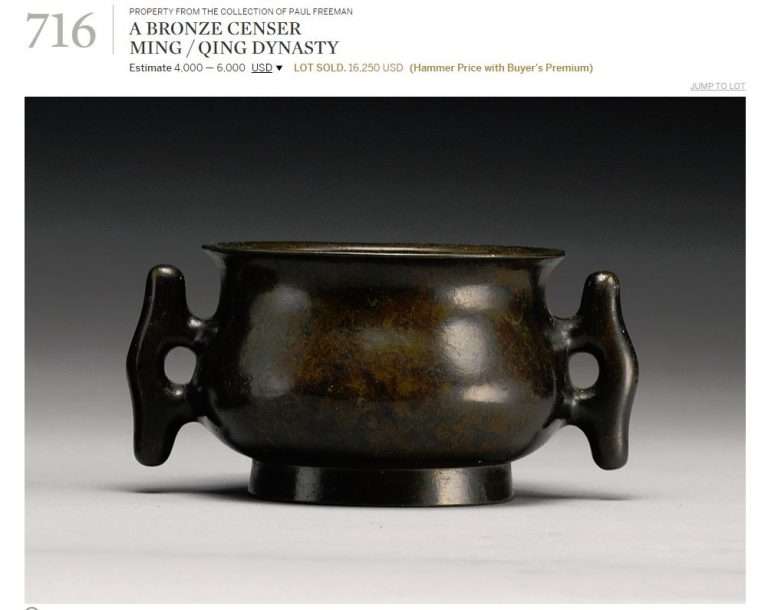 Chinese Bronze Values Song-Yuan-Ming to Qing